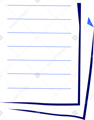 Two sheets of paper Illustration in PNG, SVG