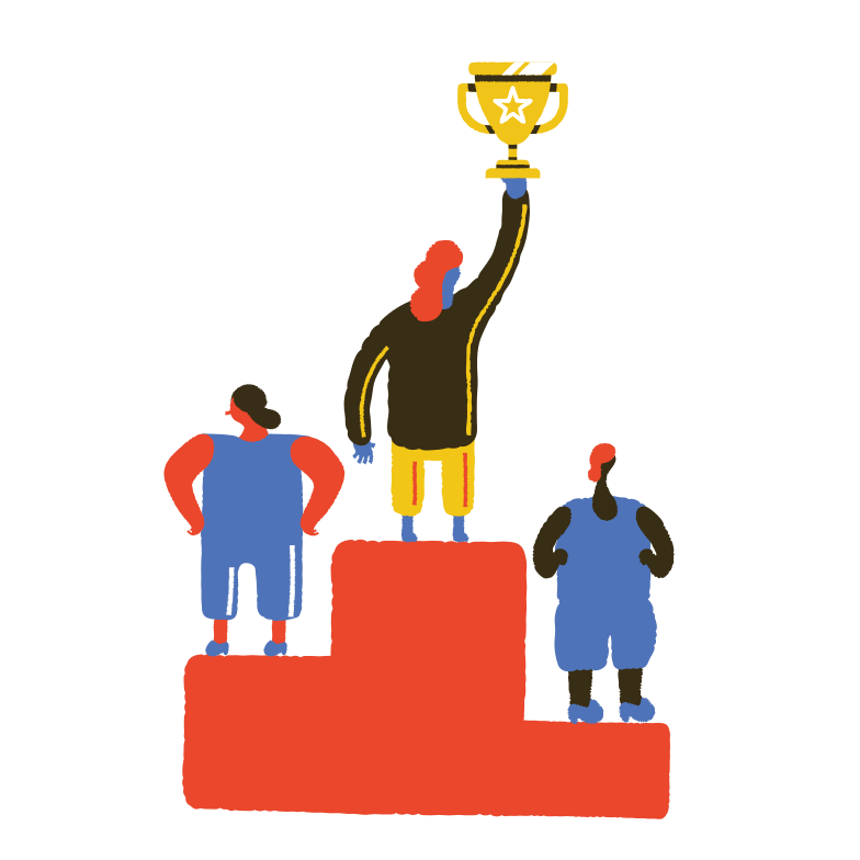 Podium-des-gagnants Clipart Illustrations & Images in PNG and SVG
