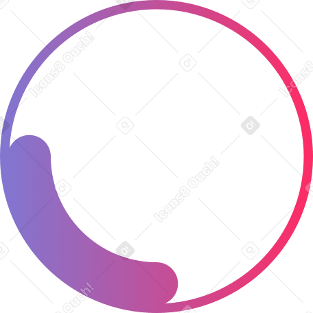 Preview gradient ring-diagram Illustration in PNG, SVG
