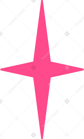 Pink star Illustration in PNG, SVG
