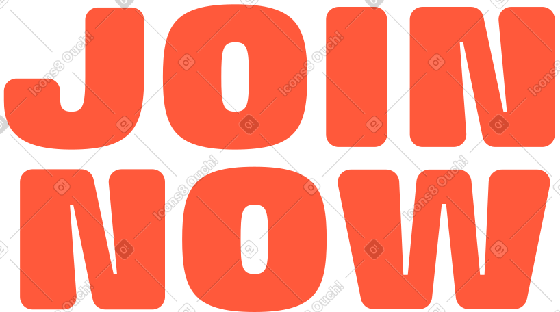 Lettering join now text PNG, SVG