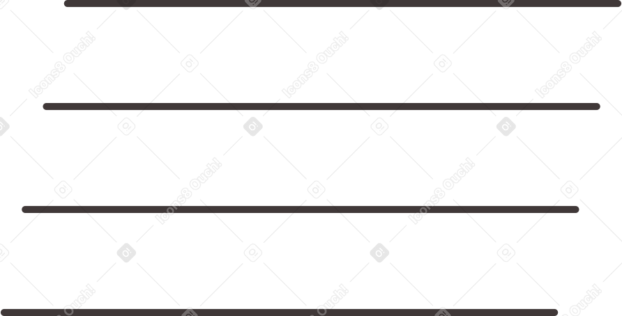 Four lines text Illustration in PNG, SVG