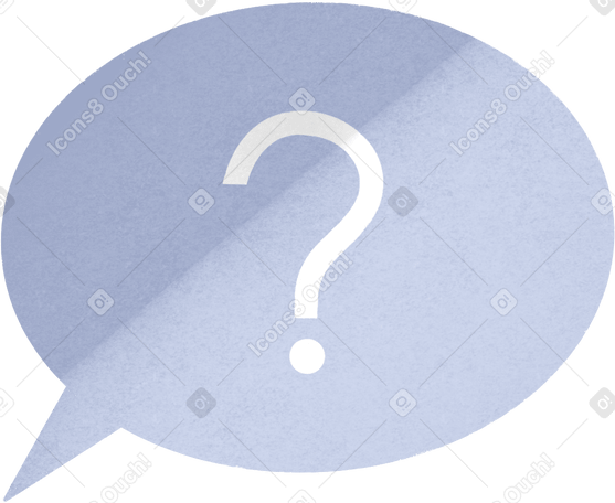 Bubble with a question Illustration in PNG, SVG