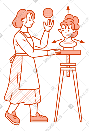 3D artist creating 3D models PNG, SVG