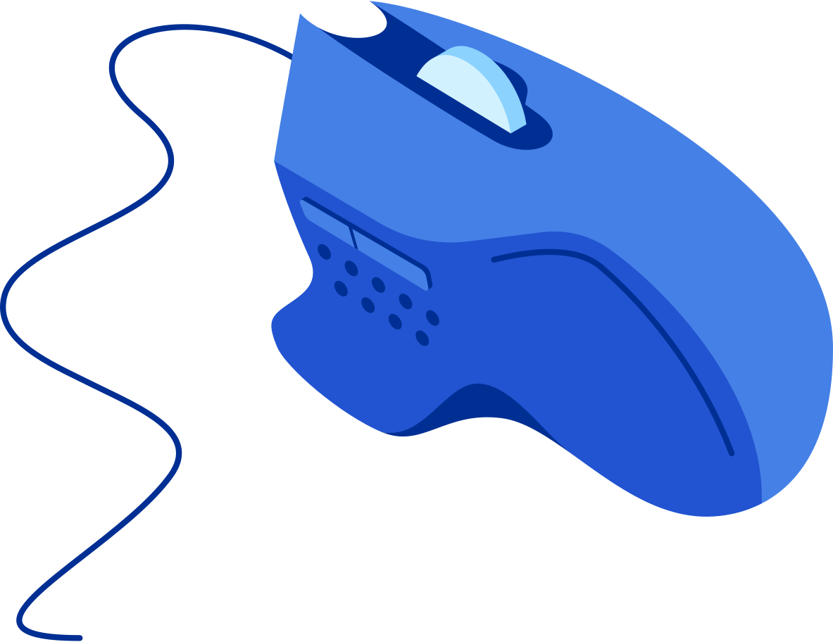 Gamer mouse Illustration in PNG, SVG