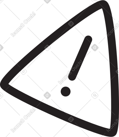 Warning sign triangle PNG, SVG