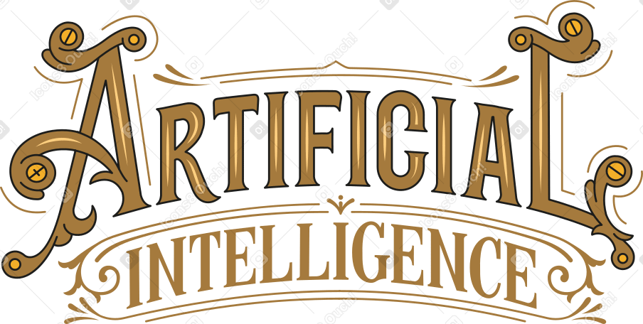 Text artificial intelligence Grafik als PNG, SVG