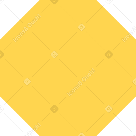 Octagon yellow Illustration in PNG, SVG