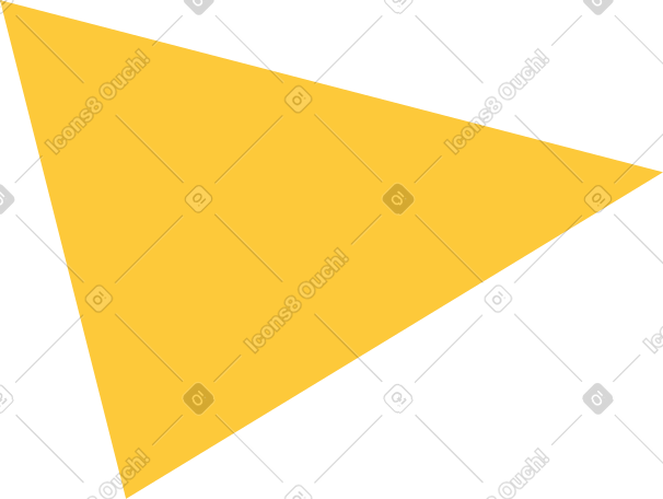 Yellow triangle PNG, SVG