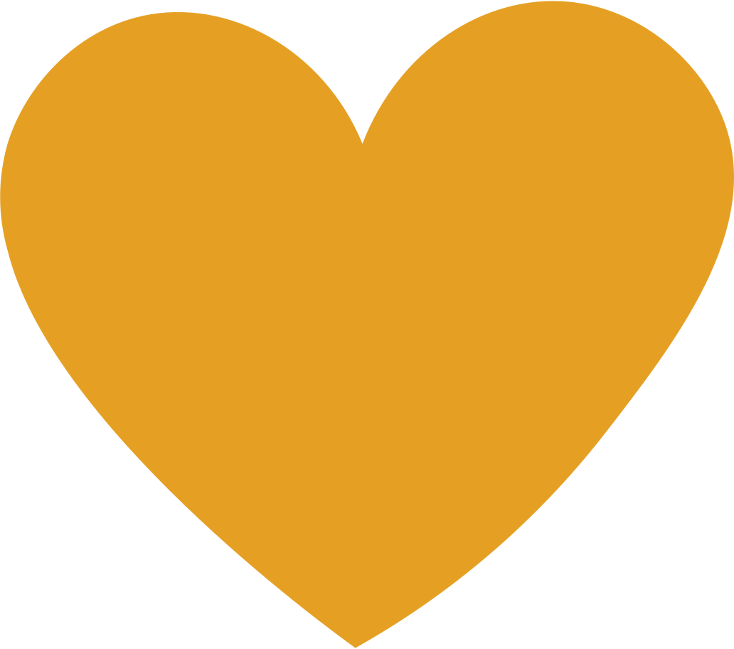 Orange heart Illustration in PNG, SVG