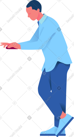 Man standing and working PNG, SVG