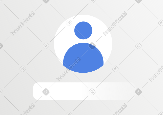 Frame with user icon PNG, SVG