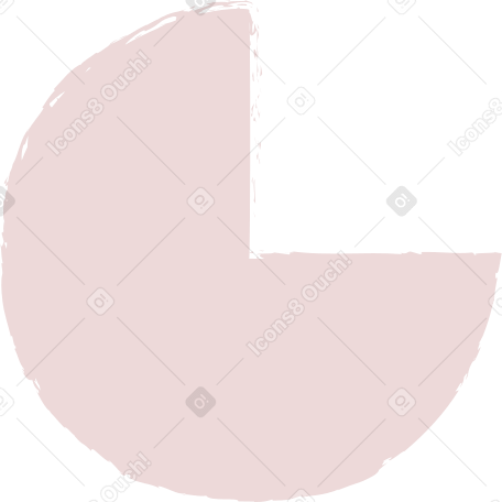 Pink pie chart Illustration in PNG, SVG