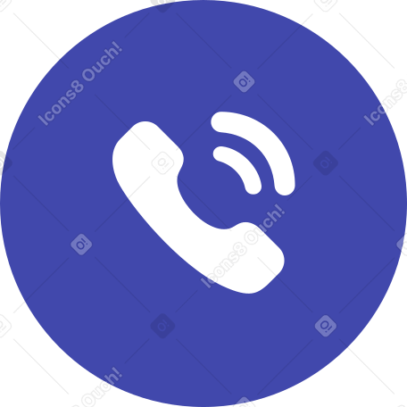 Phone call button Illustration in PNG, SVG