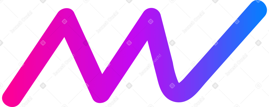 Zigzag line Illustration in PNG, SVG