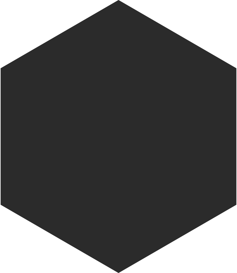 Black hexagon Illustration in PNG, SVG