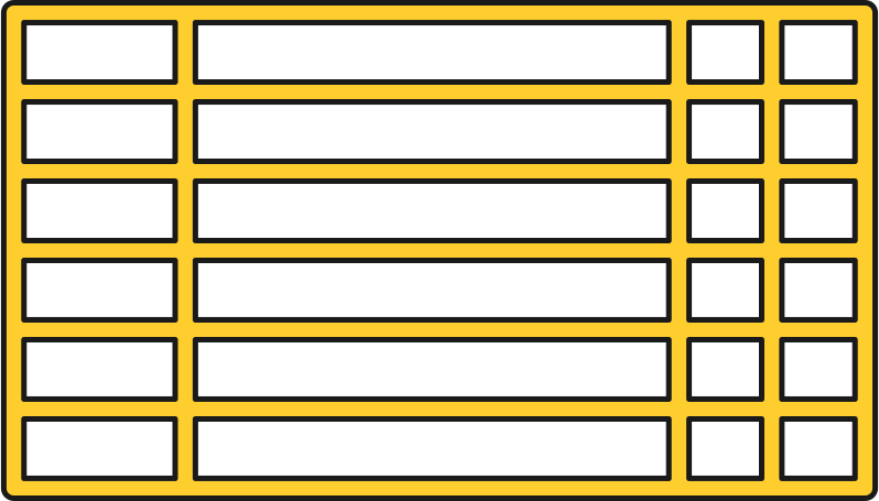 Table columns Illustration in PNG, SVG