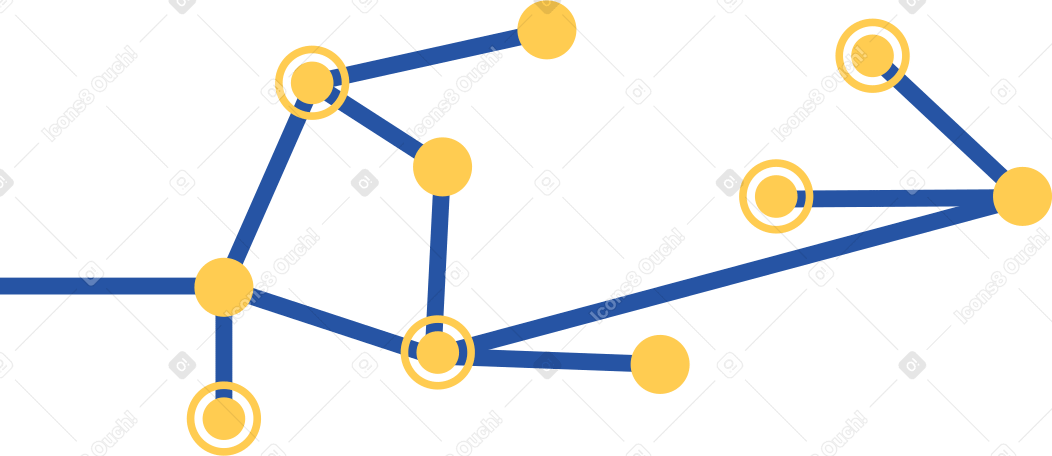 Network Illustration in PNG, SVG