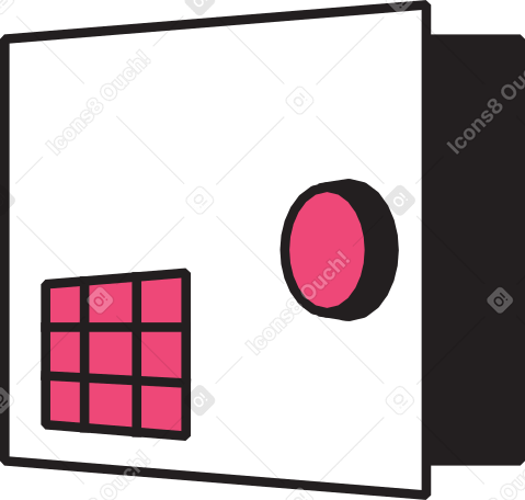 Safe Illustration in PNG, SVG