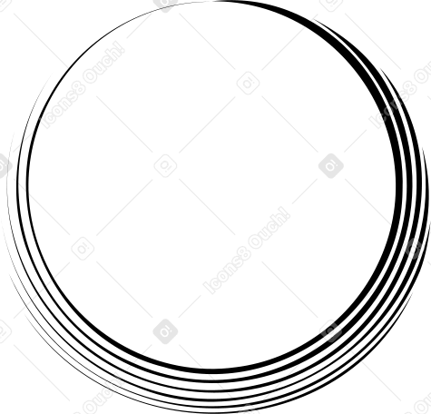 Round scroll Illustration in PNG, SVG
