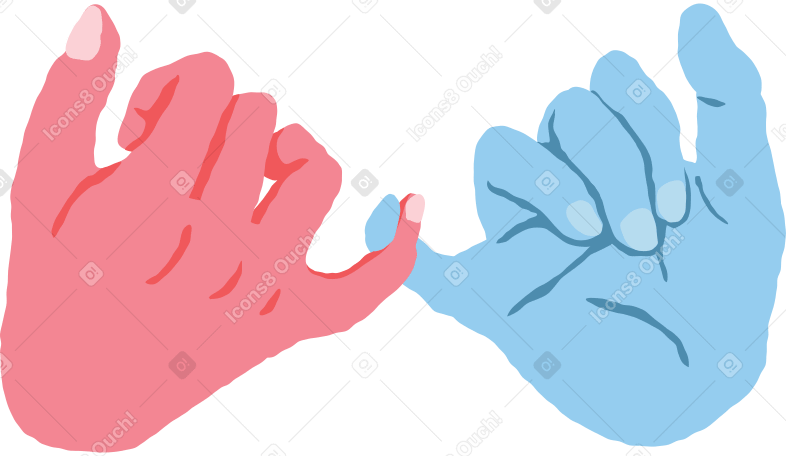 Pinky promise Illustration in PNG, SVG