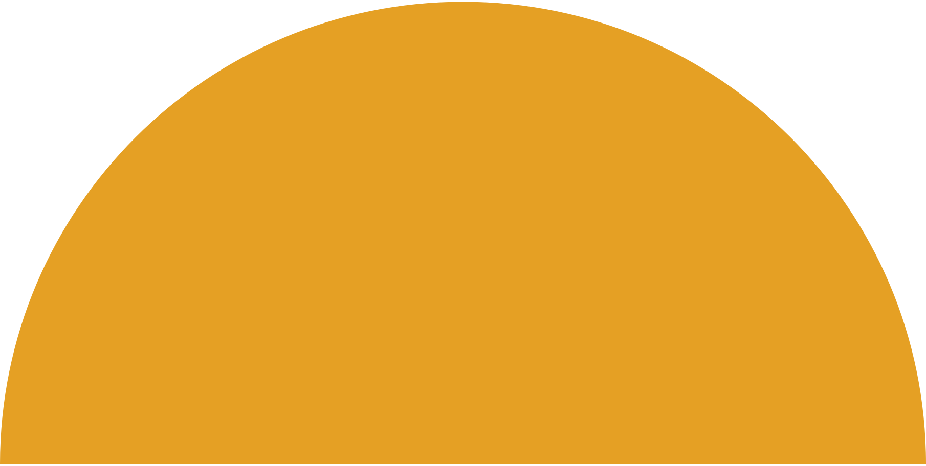 Orange semicircle Illustration in PNG, SVG