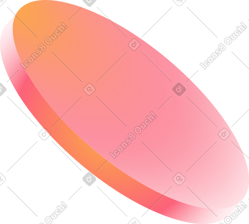 Shape of the red 3d disk PNG, SVG