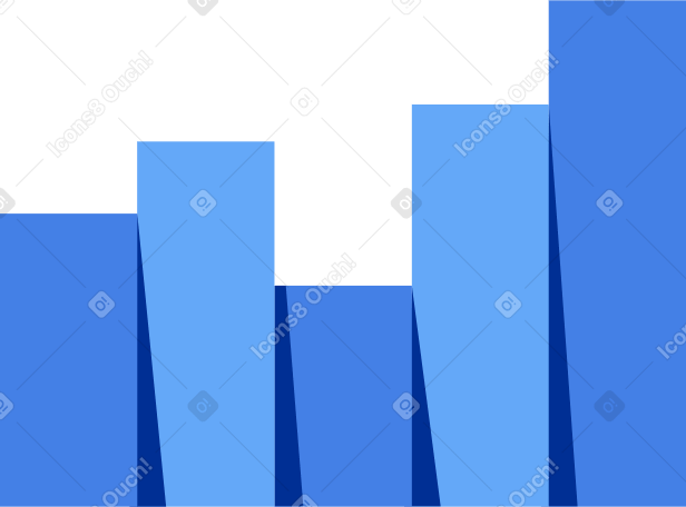 Tower chart Illustration in PNG, SVG