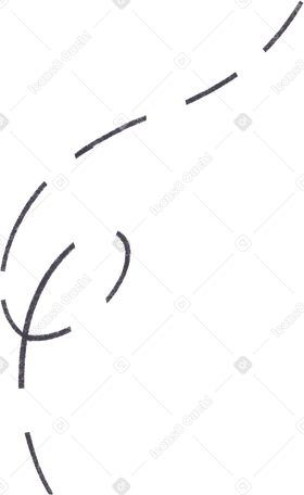 Dotted path line Illustration in PNG, SVG