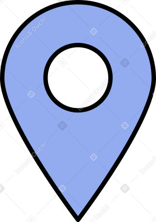 Blue pinpoint Illustration in PNG, SVG