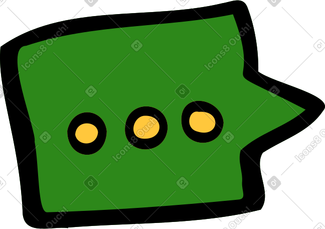 Small typing bubble PNG, SVG