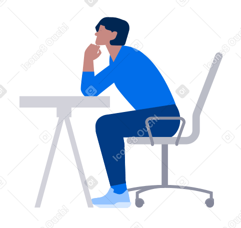 Man sitting Illustration in PNG, SVG