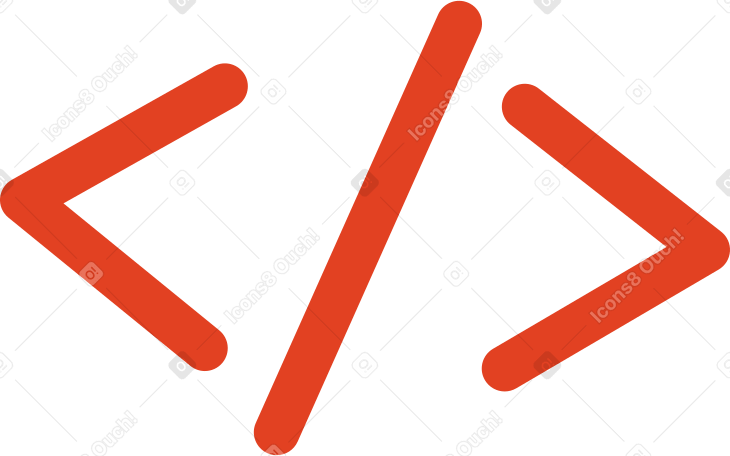 Code Illustration in PNG, SVG