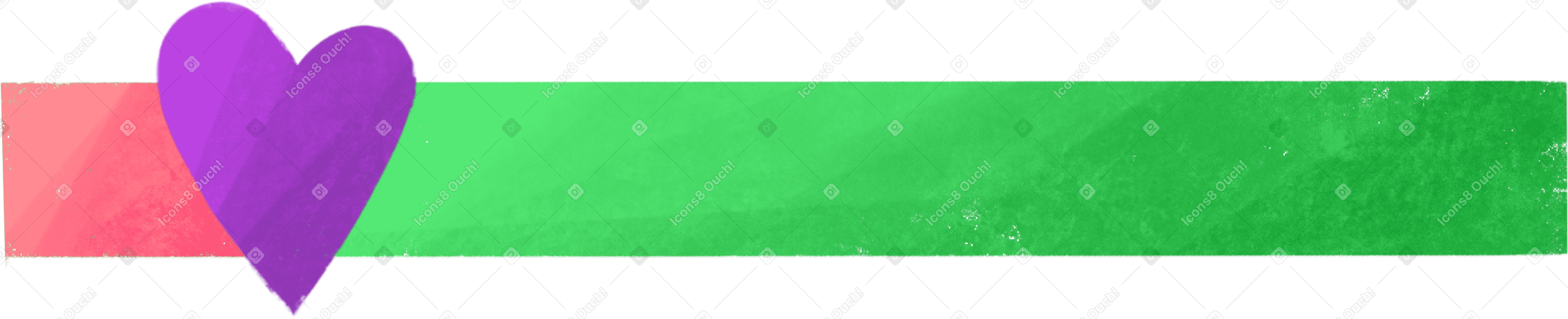 Health bar with heart Illustration in PNG, SVG