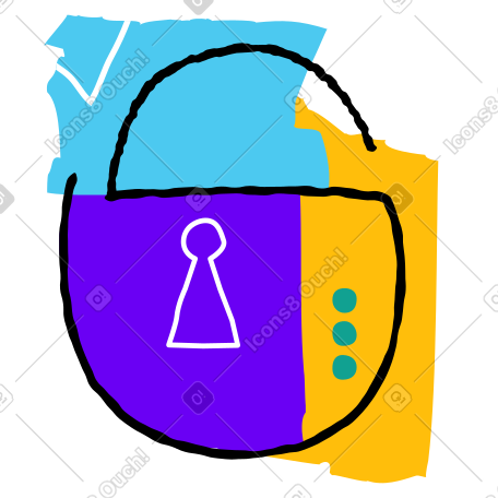 Security animated illustration in GIF, Lottie (JSON), AE