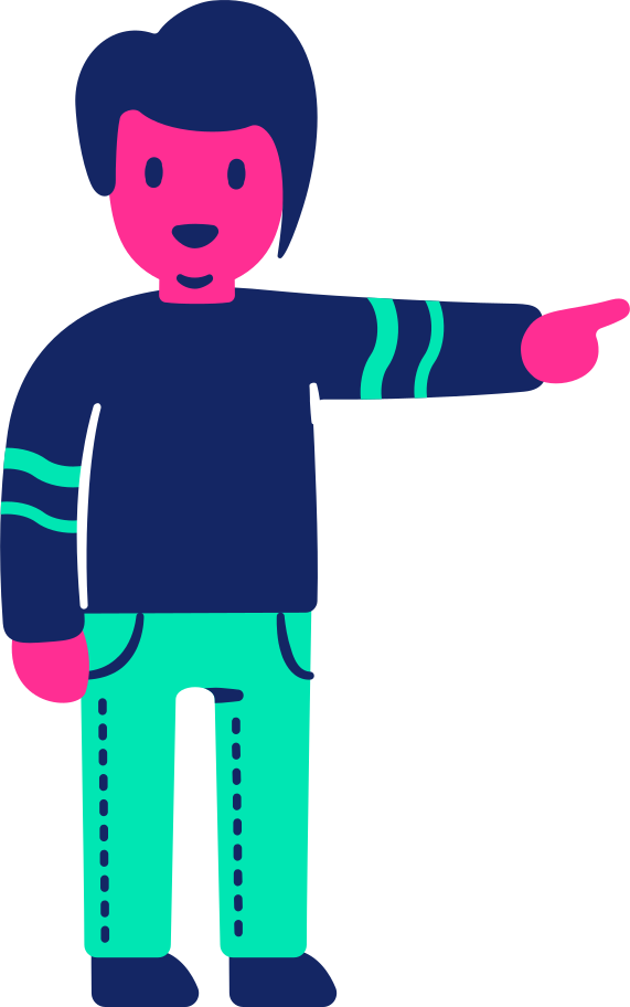 style man pointing Vector images in PNG and SVG | Icons8 Illustrations