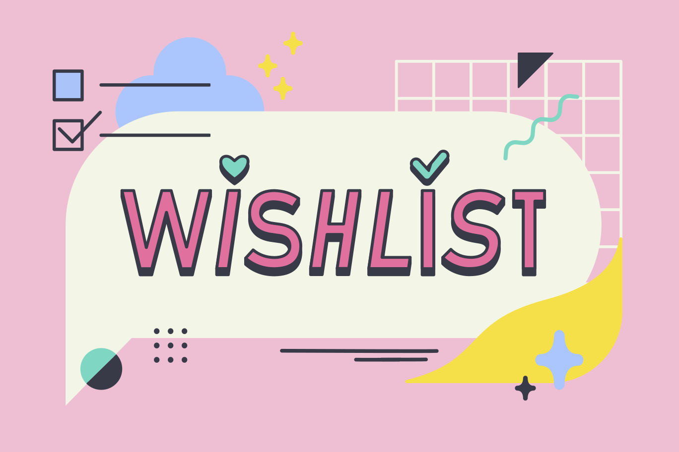 Wishlist Illustration in PNG, SVG