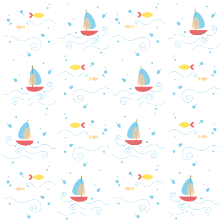 Sea pattern Illustration in PNG, SVG