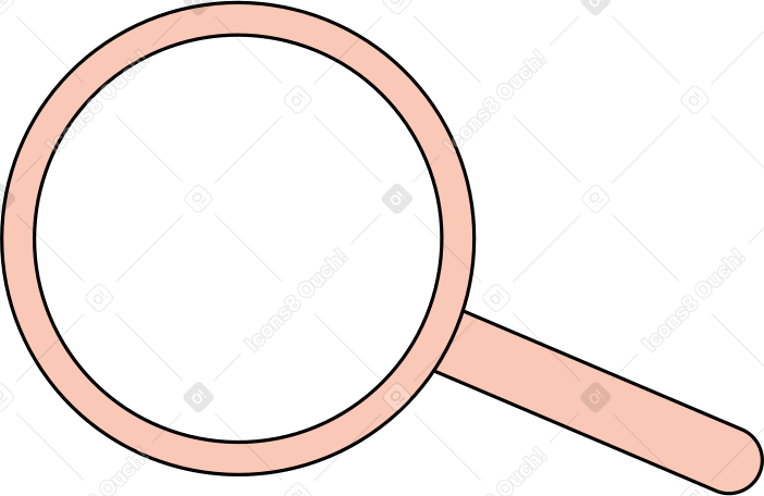 Ilustração de Lupa rosa em PNG e SVG