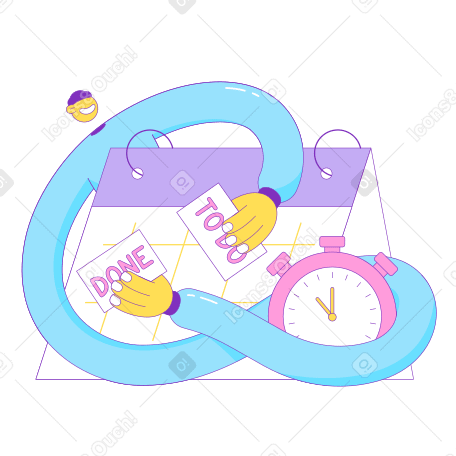Guy trying to get the work done in time Illustration in PNG, SVG