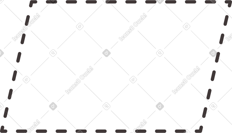 Dashed border PNG, SVG