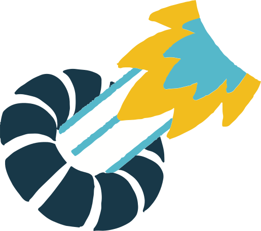 Rocket blast Illustration in PNG, SVG