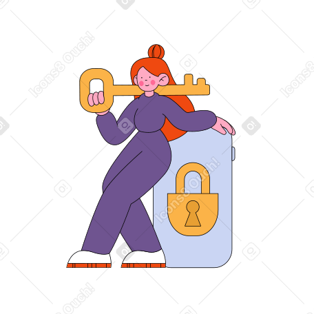 Lock And Key Cartoon