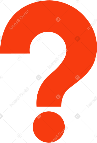 Red question mark Illustration in PNG, SVG