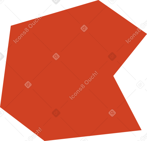 Red polygon Grafik als PNG, SVG