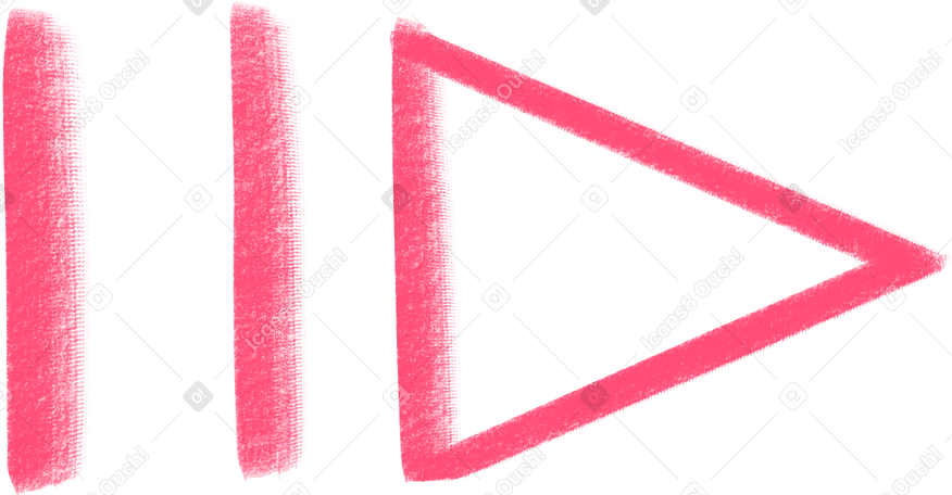 Ilustração de Pink play and pause symbols em PNG e SVG Ilustração de Pink play and pause symbols em PNG e SVG