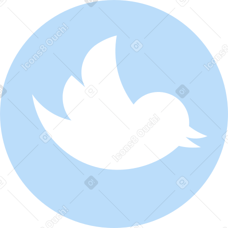 Twitter icon Illustration in PNG, SVG