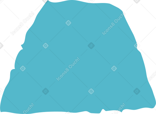 PNG 및 SVG의 Blue trapezoid 일러스트