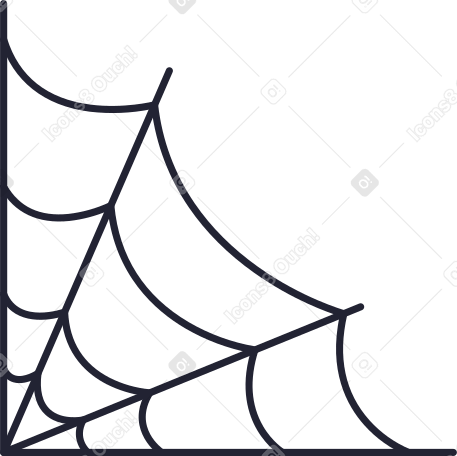 Cobweb Illustration in PNG, SVG