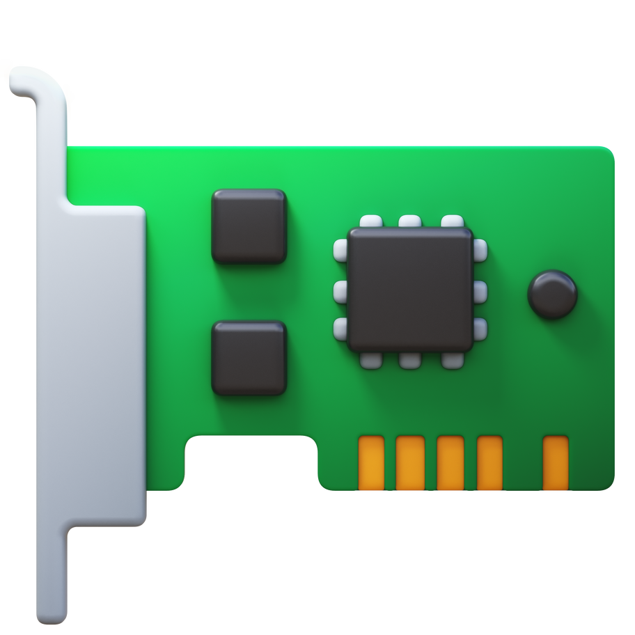 Network card Illustration in PNG, SVG